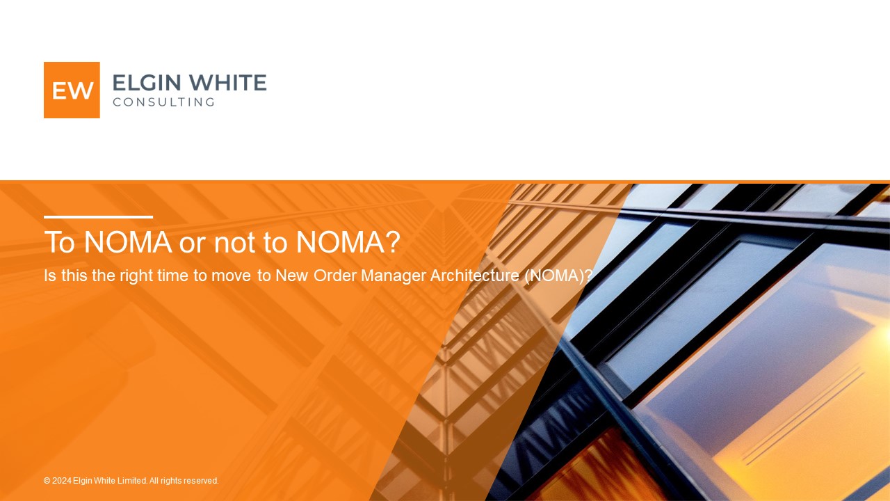 To NOMA or not to NOMA? - Elgin White